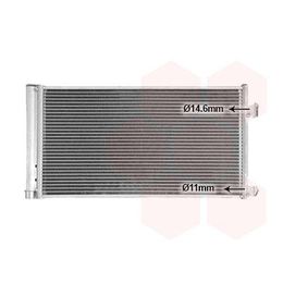 Van Wezel Kondensator, Klimaanlage 77015700 f&uuml;r JAGUAR