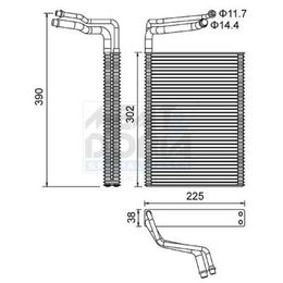 MEAT & DORIA MEAT & DORIA Verdampfer, Klimaanlage 997101 f&uuml;r BMW