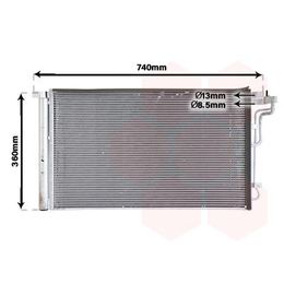 Van Wezel Kondensator, Klimaanlage 82015598 f&uuml;r HYUNDAI
