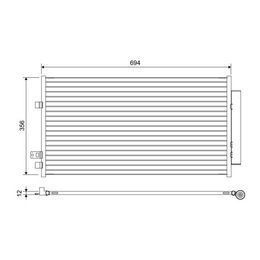 Valeo Kondensator, Klimaanlage 822638 f&uuml;r JEEP