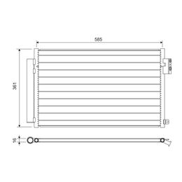 Valeo Kondensator, Klimaanlage 822641 f&uuml;r Fiat