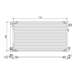 Valeo Kondensator, Klimaanlage 822658 f&uuml;r LEXUS TOYOTA