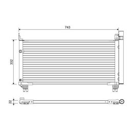 Valeo Kondensator, Klimaanlage 822661 f&uuml;r LEXUS