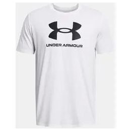 T-Shirt Under Armour "UA SPORTSTYLE LOGO UPDATE SS", Herren, Gr. 5XL, wei&szlig;, Obermaterial: 60% Baumwolle, 40% Polyester, Shirts T-Shirt, sportlicher Stil, f&uuml;r Sportmode und aktive Freizeit