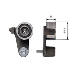 GATES Spannrolle, Zahnriemen t41165 f&uuml;r Volvo RENAULT