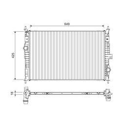Valeo K&uuml;hler, Motork&uuml;hlung 701109 f&uuml;r VAUXHALL