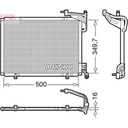 DENSO Kondensator, Klimaanlage dcn10054 f&uuml;r Ford