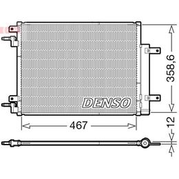 DENSO Kondensator, Klimaanlage dcn20046 f&uuml;r Opel Vaughall