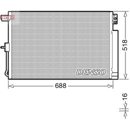DENSO Kondensator, Klimaanlage dcn06019 f&uuml;r JEEP