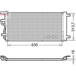 DENSO Kondensator, Klimaanlage dcn15007 f&uuml;r CHEVROLET Opel