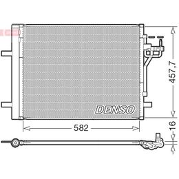 DENSO Kondensator, Klimaanlage dcn10056 f&uuml;r Ford