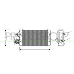 PRASCO W&auml;rmetauscher, Innenraumheizung ft127h001 f&uuml;r Fiat