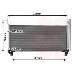 Van Wezel Kondensator, Klimaanlage 56015703 f&uuml;r LEXUS