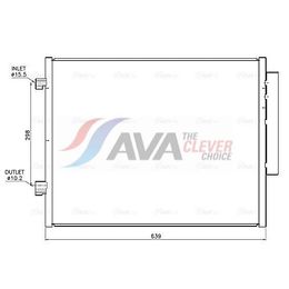 AVA QUALITY COOLING Kondensator, Klimaanlage al5159d f&uuml;r ALFA ROMEO