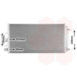 Van Wezel Kondensator, Klimaanlage 18015719 f&uuml;r Ford