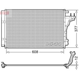 DENSO Kondensator, Klimaanlage dcn43004 f&uuml;r KIA