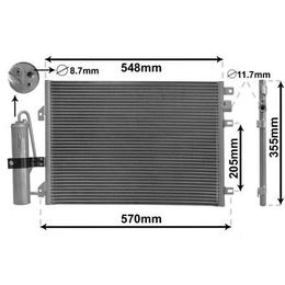 Van Wezel Kondensator, Klimaanlage 43015275 f&uuml;r RENAULT