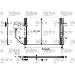 Valeo Kondensator, Klimaanlage 817504 f&uuml;r Mercedes