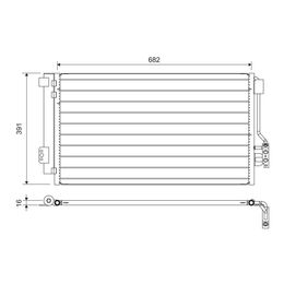 Valeo Kondensator, Klimaanlage 817842 f&uuml;r MERCEDES-BENZ