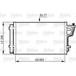 Valeo Kondensator, Klimaanlage 814351 f&uuml;r KIA HYUNDAI (BEIJING)