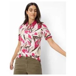 Poloshirt Brax "Style CLEO S", Damen, Gr. 46, pink, 97% Baumwolle, 3% Elasthan, Shirts