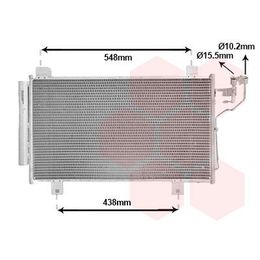 Van Wezel Kondensator, Klimaanlage 27015260 f&uuml;r MAZDA