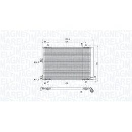 MAGNETI MARELLI Kondensator, Klimaanlage 350203920000 f&uuml;r Citro&euml;n/Peugeot