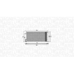MAGNETI MARELLI Kondensator, Klimaanlage 350203882000 f&uuml;r Opel ABARTH Vaughall ALFAROME/Fiat/LANCI