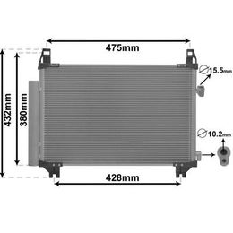 Van Wezel Kondensator, Klimaanlage 53005407 f&uuml;r TOYOTA