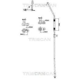 TRISCAN Hochdruck-/Niederdruckleitung, Klimaanlage 901081006 f&uuml;r Tesla
