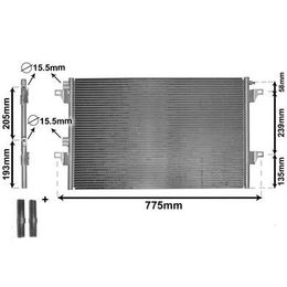 Van Wezel Kondensator, Klimaanlage 43005382 f&uuml;r RENAULT