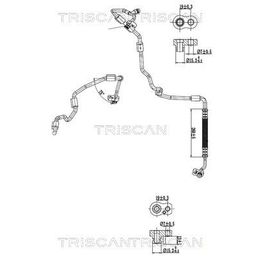 TRISCAN Hochdruck-/Niederdruckleitung, Klimaanlage 901029073 f&uuml;r AUDI