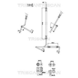 TRISCAN Hochdruck-/Niederdruckleitung, Klimaanlage 901081005 f&uuml;r TESLA
