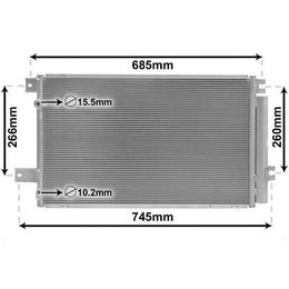 Van Wezel Kondensator, Klimaanlage 53005409 f&uuml;r TOYOTA