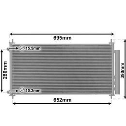 Van Wezel Kondensator, Klimaanlage 53005406 f&uuml;r TOYOTA