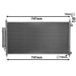 Van Wezel Kondensator, Klimaanlage 25005233 f&uuml;r HONDA