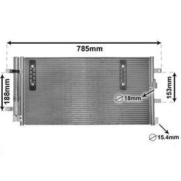 Van Wezel Kondensator, Klimaanlage 03005297 f&uuml;r Audi VAG