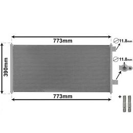 Van Wezel Kondensator, Klimaanlage 18005361 f&uuml;r Ford