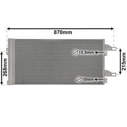 Van Wezel Kondensator, Klimaanlage 09005246 hinten f&uuml;r Fiat Citro&euml;n/Peugeot Citro&euml;n