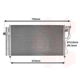 Van Wezel Kondensator, Klimaanlage 82005178 f&uuml;r HYUNDAI