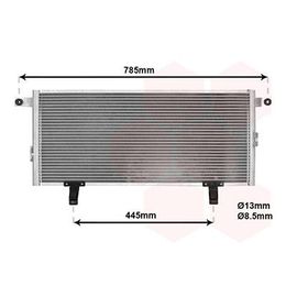 Van Wezel Kondensator, Klimaanlage 32005211 f&uuml;r MITSUBISHI