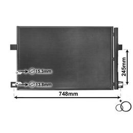 Van Wezel Kondensator, Klimaanlage 58005369 f&uuml;r VW