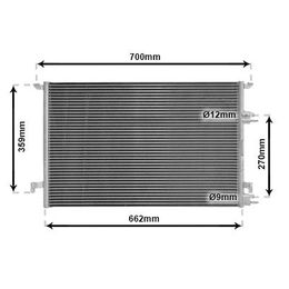 Van Wezel Kondensator, Klimaanlage 47005060 f&uuml;r SAAB