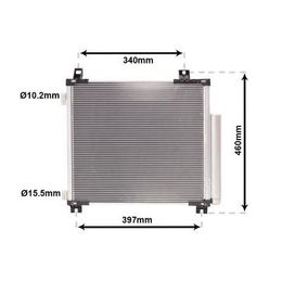 Van Wezel Kondensator, Klimaanlage 53005578 f&uuml;r TOYOTA