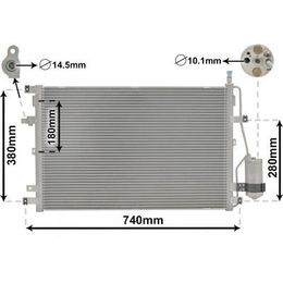 Van Wezel Kondensator, Klimaanlage 59005158 f&uuml;r Volvo