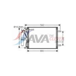 AVA QUALITY COOLING Kondensator, Klimaanlage dn5252d f&uuml;r NISSAN