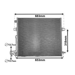 Van Wezel Kondensator, Klimaanlage 30005406 f&uuml;r Mercedes