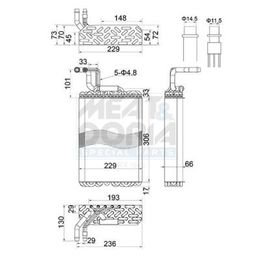 MEAT & DORIA MEAT & DORIA Verdampfer, Klimaanlage 997002 f&uuml;r MERCEDES-BENZ