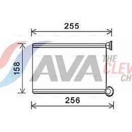 AVA QUALITY COOLING W&auml;rmetauscher, Innenraumheizung rta6551 f&uuml;r RENAULT