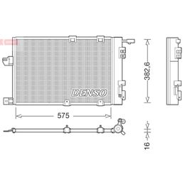 DENSO Kondensator, Klimaanlage dcn20038 f&uuml;r Opel